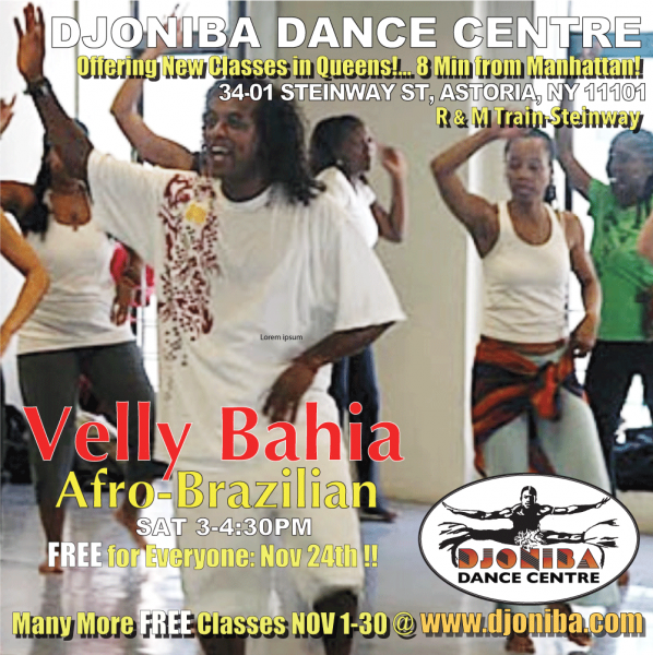 FREE Afro-Brazilian Dance Class with Velly Bahia @ Djoniba Centre ...